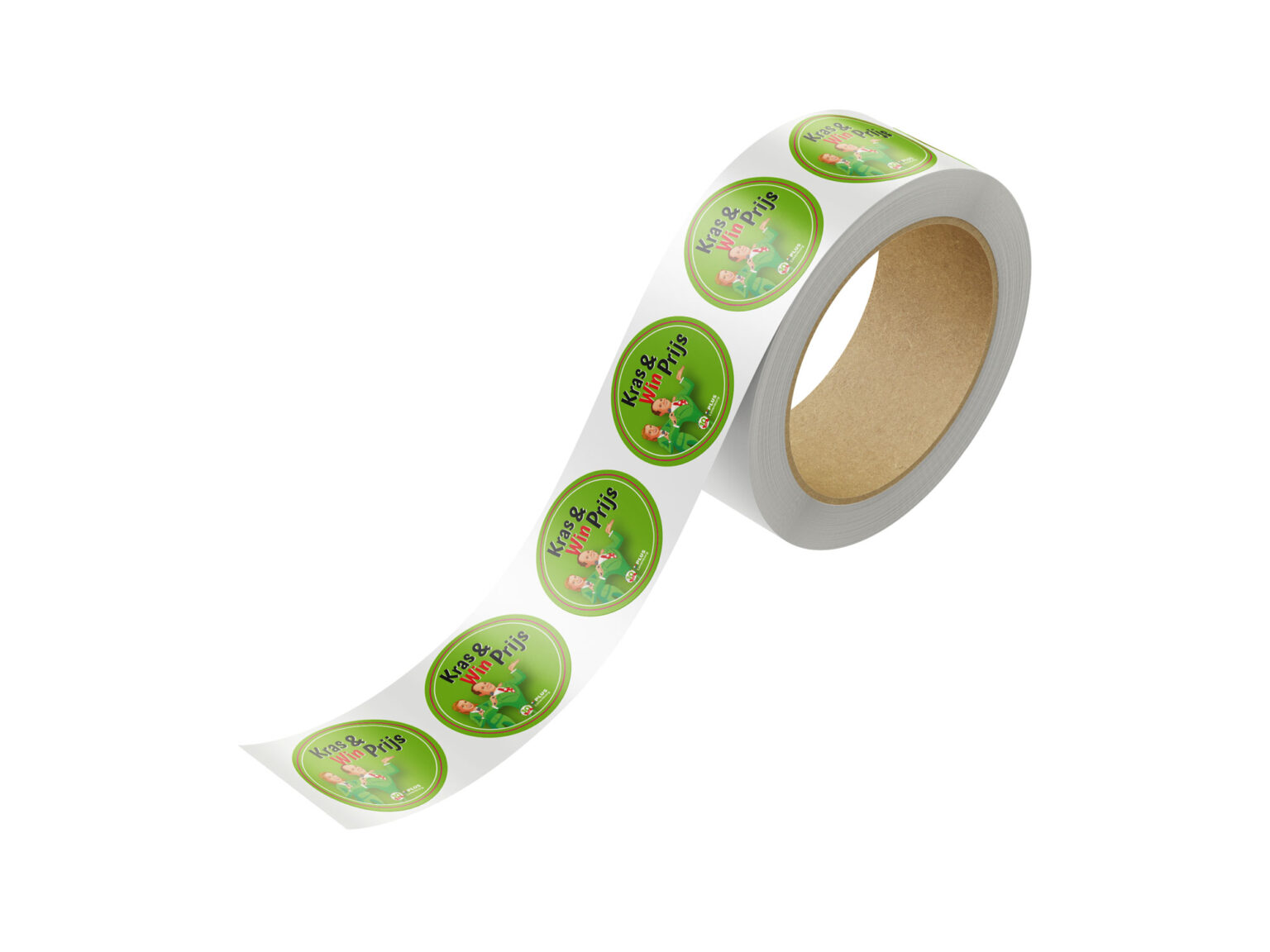 Stickers op rol bedrukken - Vanaf 100 stuks full-color gedrukt!