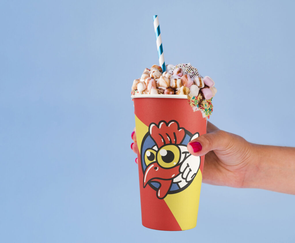 Milkshake bekers bedrukken - Volledig full-color met eigen print!