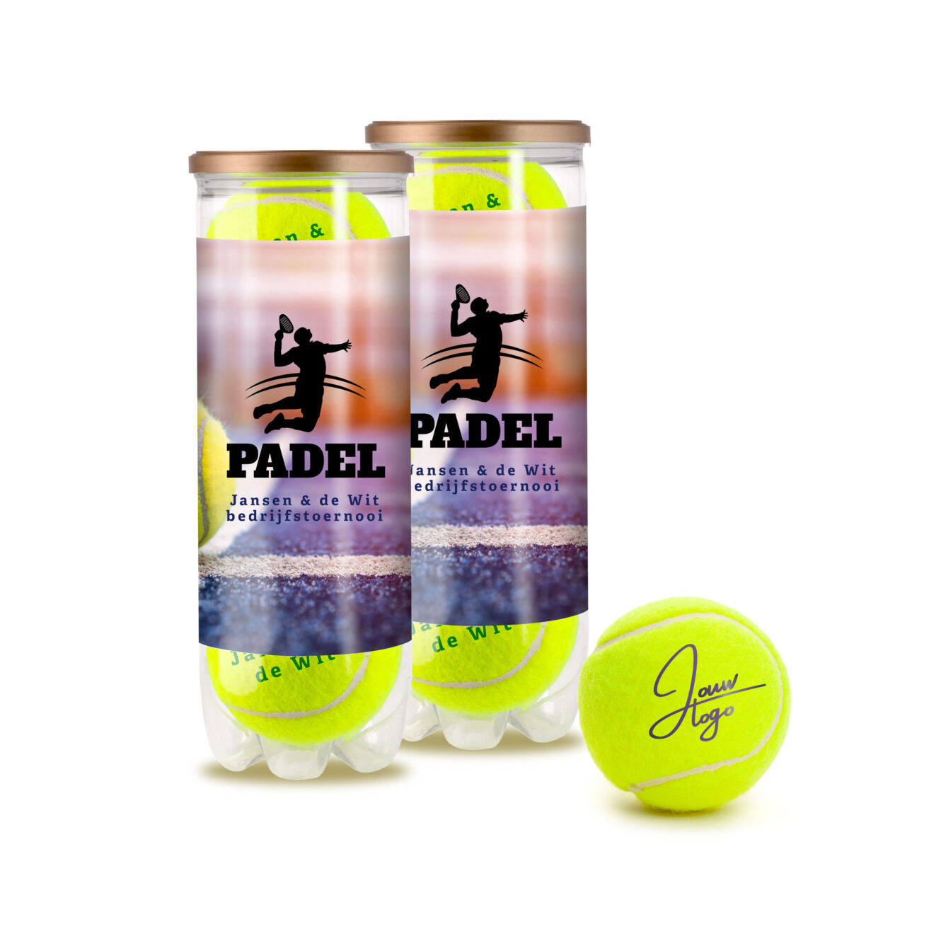 Padelballen bedrukken [of tennis] - Full-color Razendsnel Bedrukt